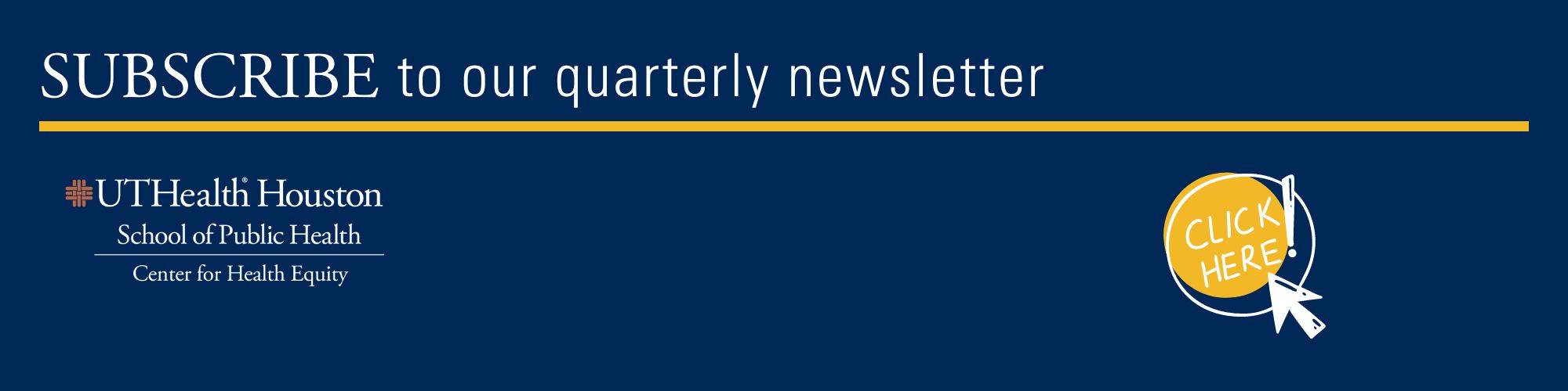 Center for Health Equity - Centers - UTHealth Houston School of Public ...