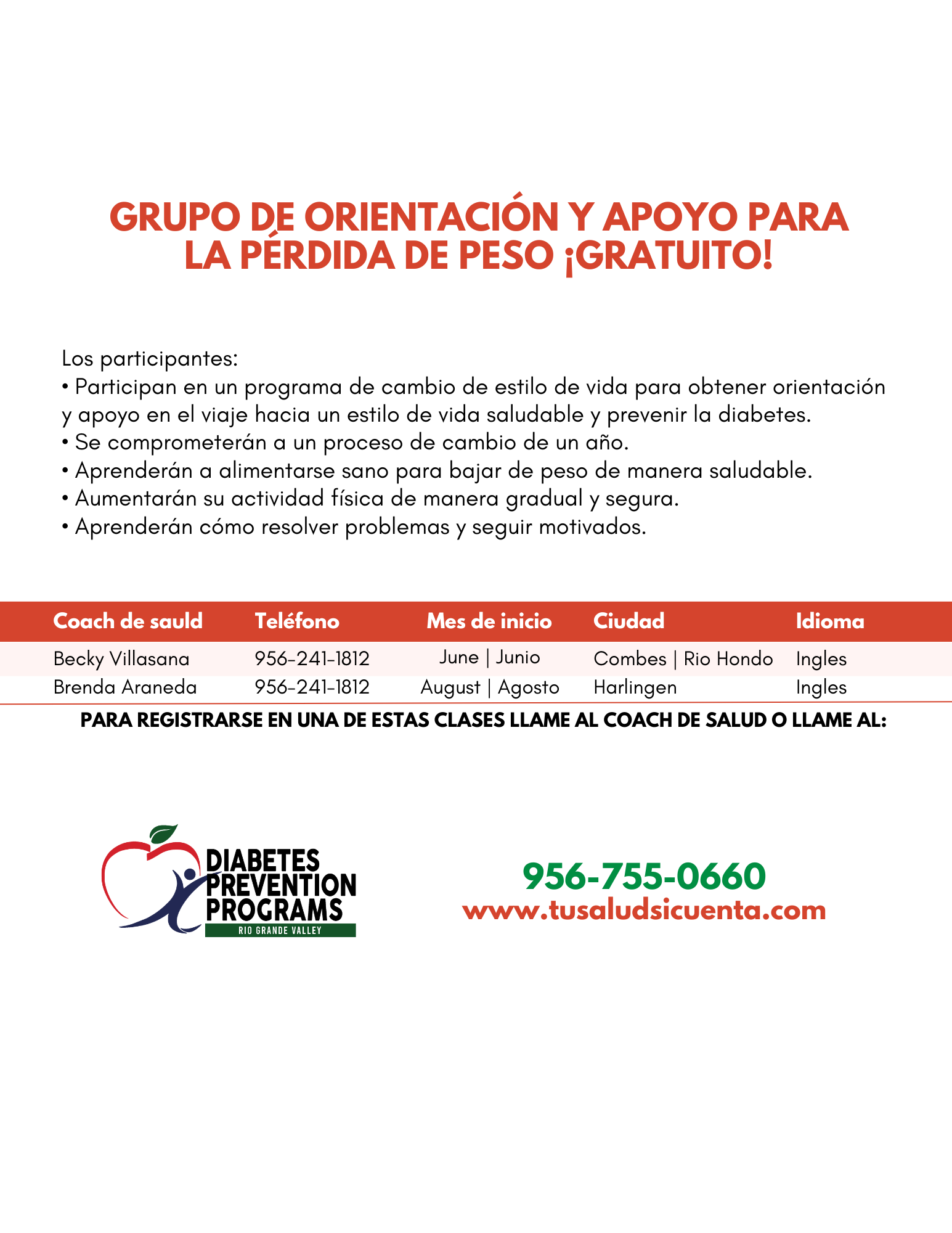 Programs | Events - Classes & Events - Tu Salud ¡Si Cuenta! - UTHealth ...